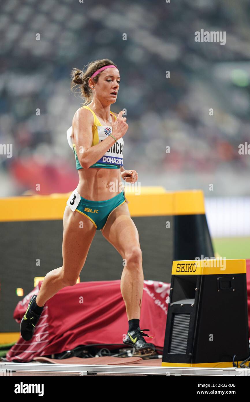 Melissa Duncan running the 5000m at the 2019 World Athletics ... Melissa Duncan running the 5000m at the 2019 World Athletics ...