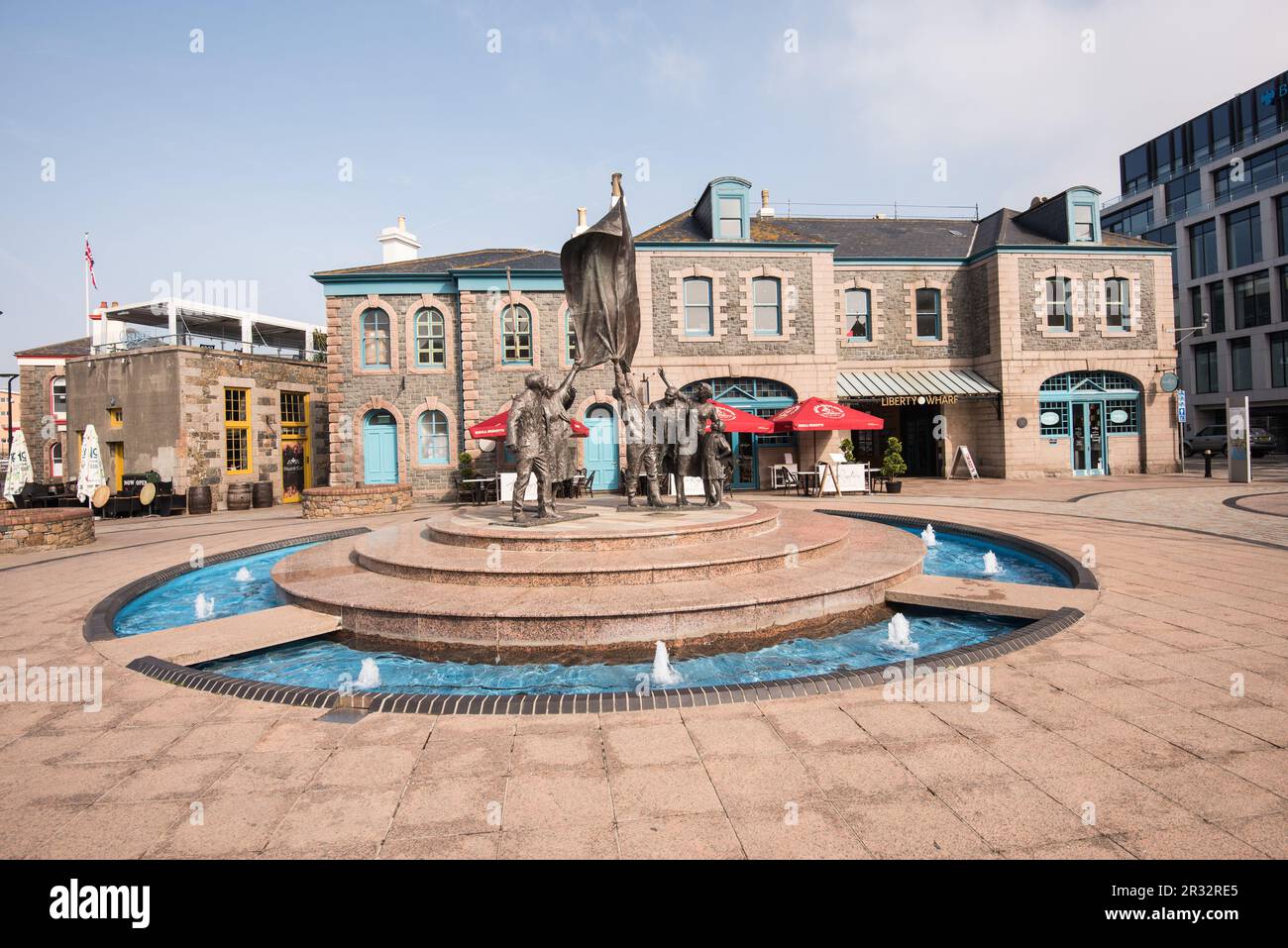 Sculpture in Liberation Square Jersey unveiled in 1995 after 50 years ...