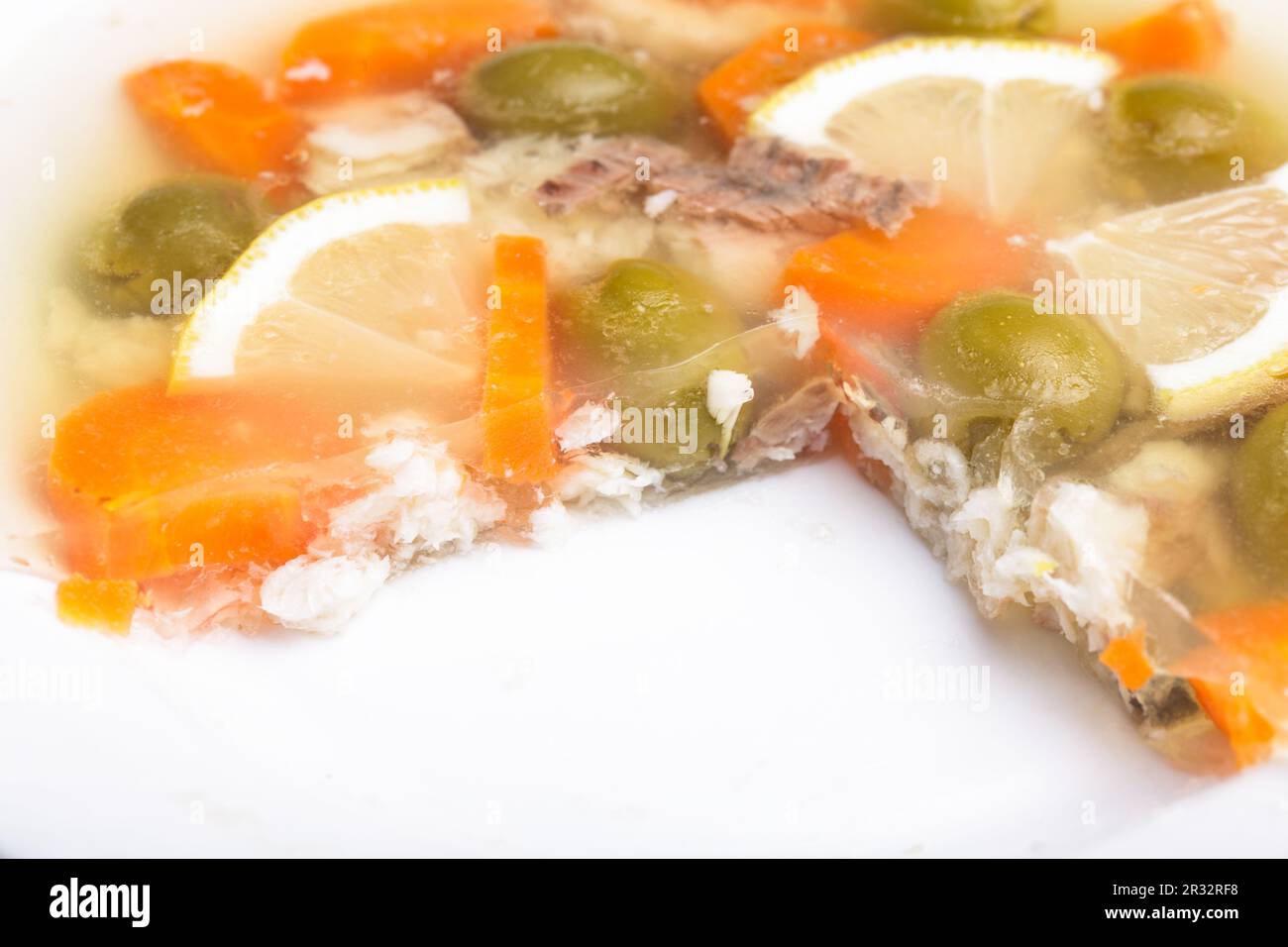 Fish in aspic Stock Photo - Alamy