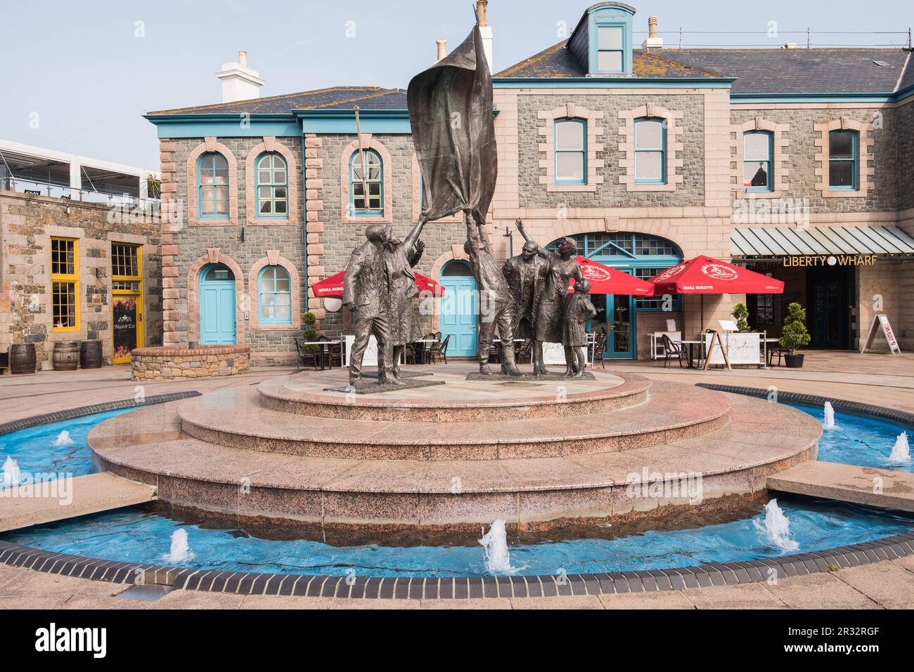 Sculpture in Liberation Square Jersey unveiled in 1995 after 50 years ...