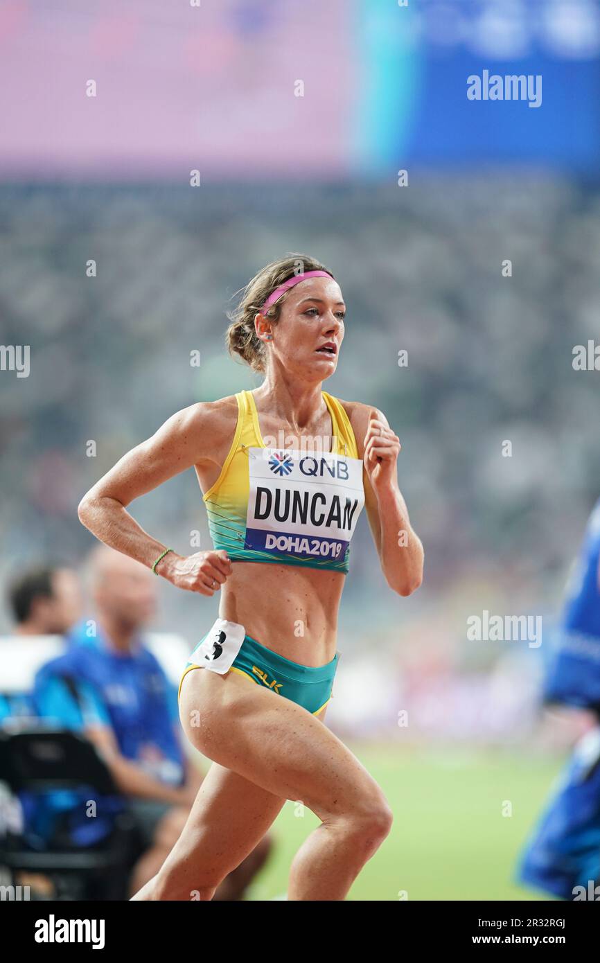 Melissa Duncan running the 5000m at the 2019 World Athletics ... Melissa Duncan running the 5000m at the 2019 World Athletics ...