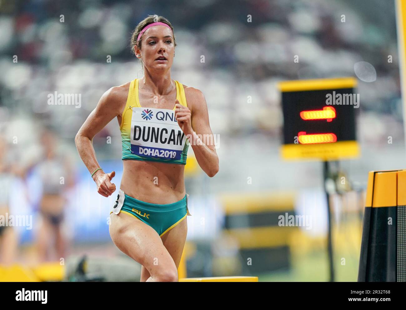 Melissa Duncan running the 5000m at the 2019 World Athletics ... Melissa Duncan running the 5000m at the 2019 World Athletics ...