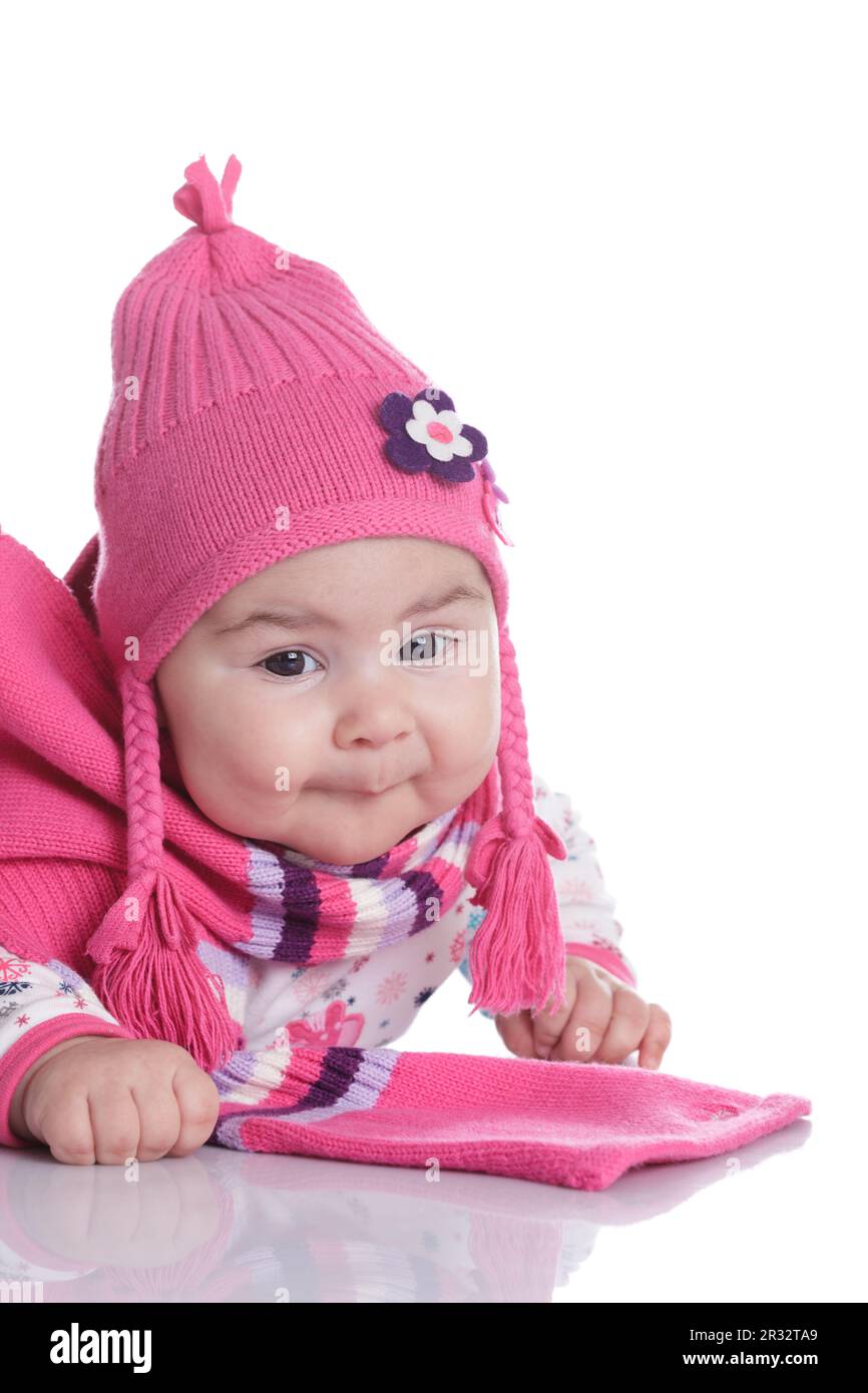 Baby with pigtails hi-res stock photography and images - Alamy