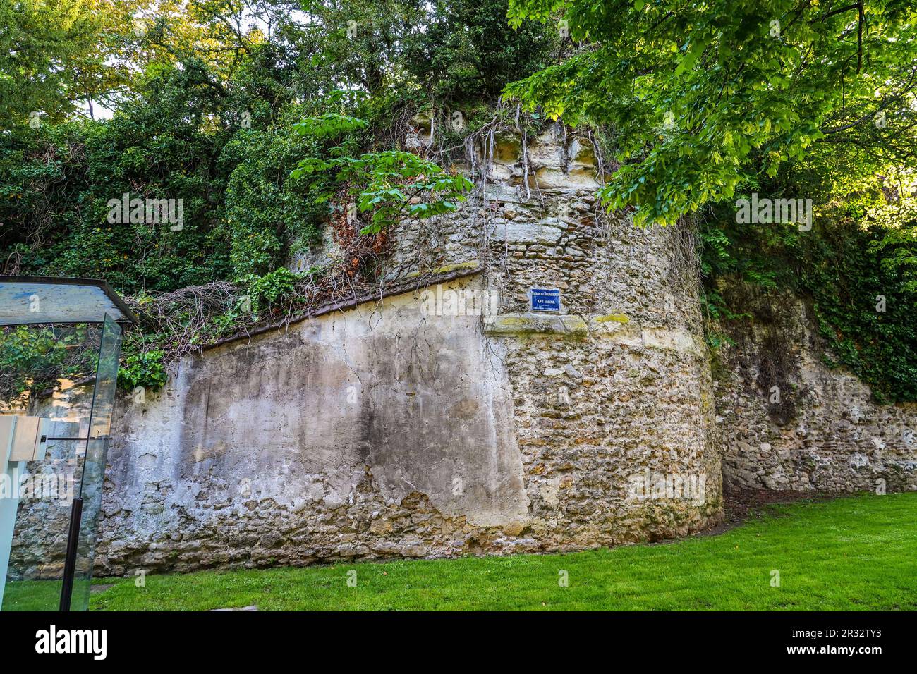 Regnaudière tower on the ancient ramparts of Meaux in the French ...