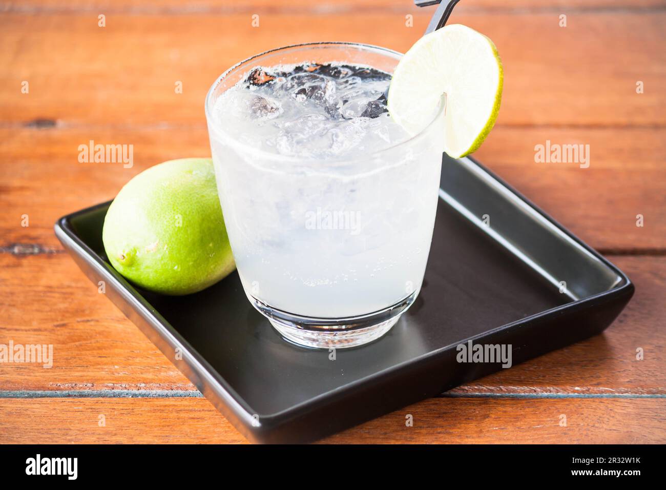 Glass of fresh homemade iced lemonade soda Stock Photo - Alamy