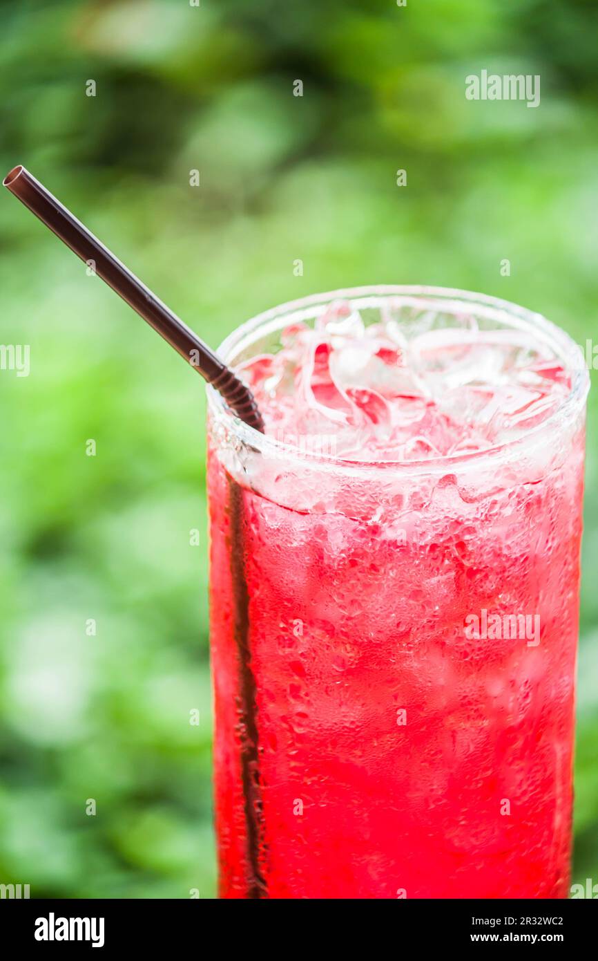 Cold red drink hi-res stock photography and images - Alamy