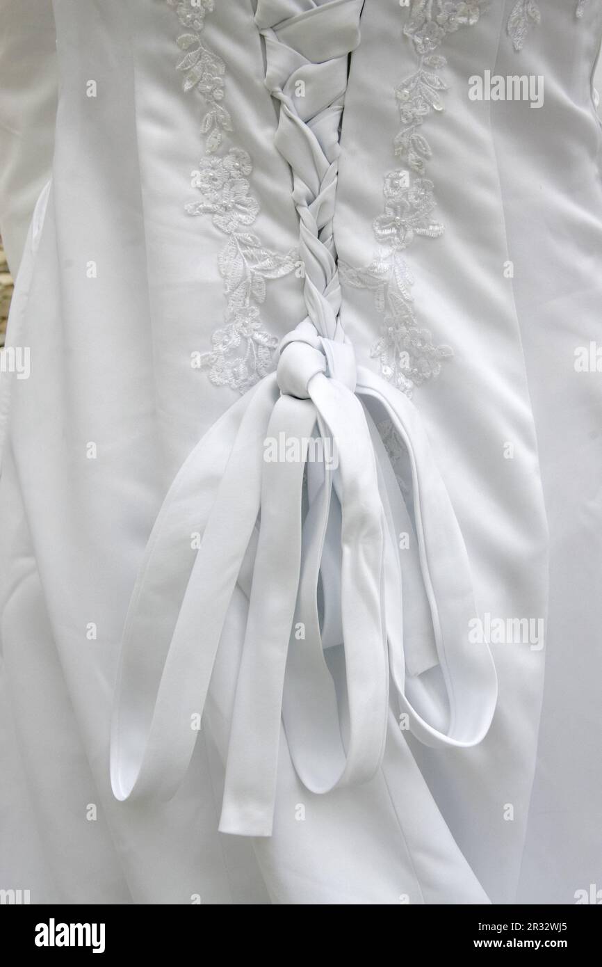 White laced dress hi-res stock photography and images - Alamy