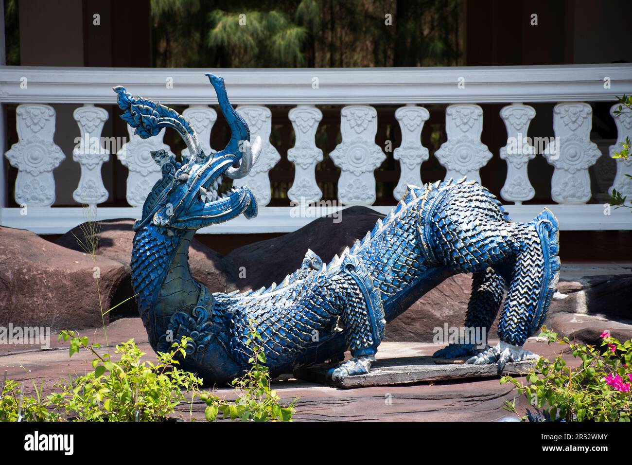 Carving sculpture art of legend creatures mythical himmapan animal in ...