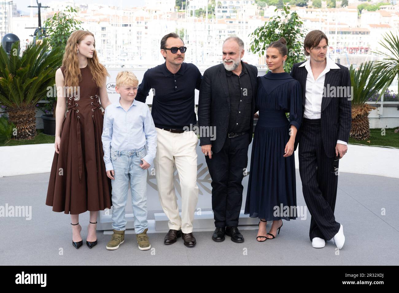 Cannes, France. 22nd May, 2023. Sam Riley, Alicia Vikander, Director ...