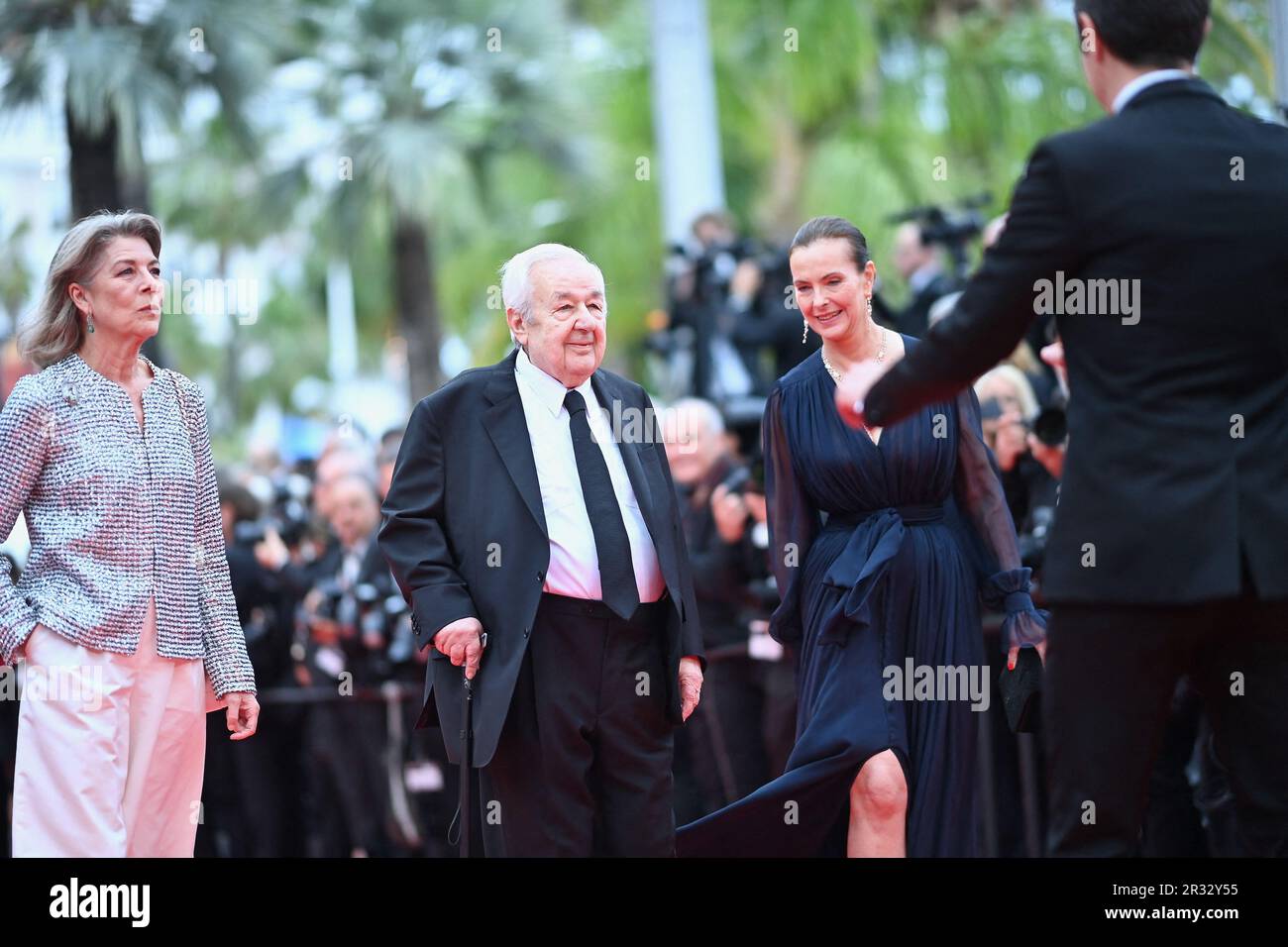 Cannes, France. 20th May, 2023. Carole Bouquet, Paul Rassam and ...