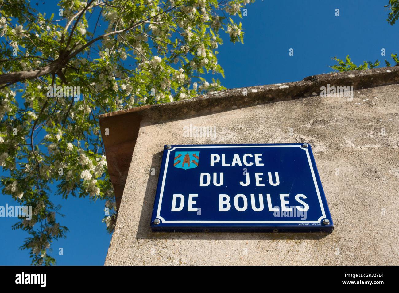 Place du jeu de boules in France Stock Photo - Alamy