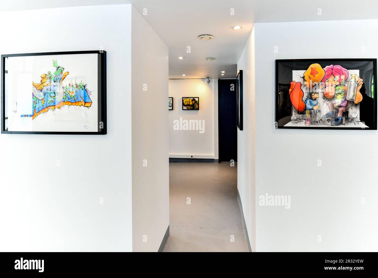 From 21 to 28 of May 2023, Mark Bode performs during his exhibition ...