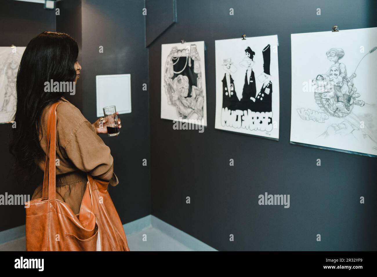 From 21 to 28 of May 2023, Mark Bode performs during his exhibition ...