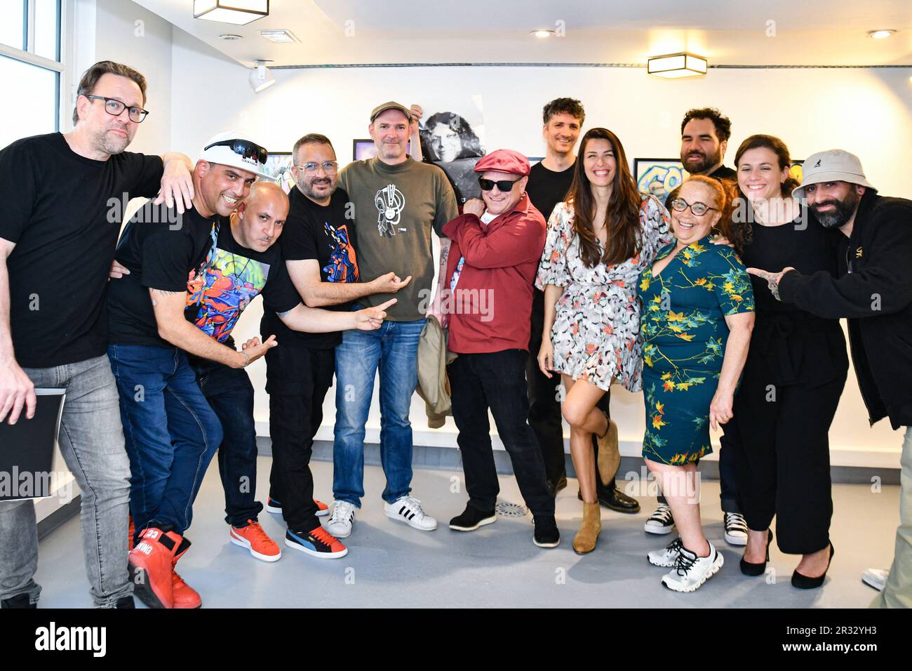 Artists AnhellDog, zeta1970 and Beto LandSky, Mark Bode (center) with Anna Dimitrova Curator and ...