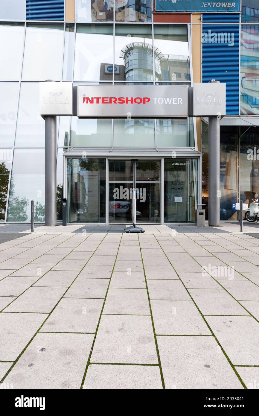 Intershop Tower main entrance Stock Photo - Alamy