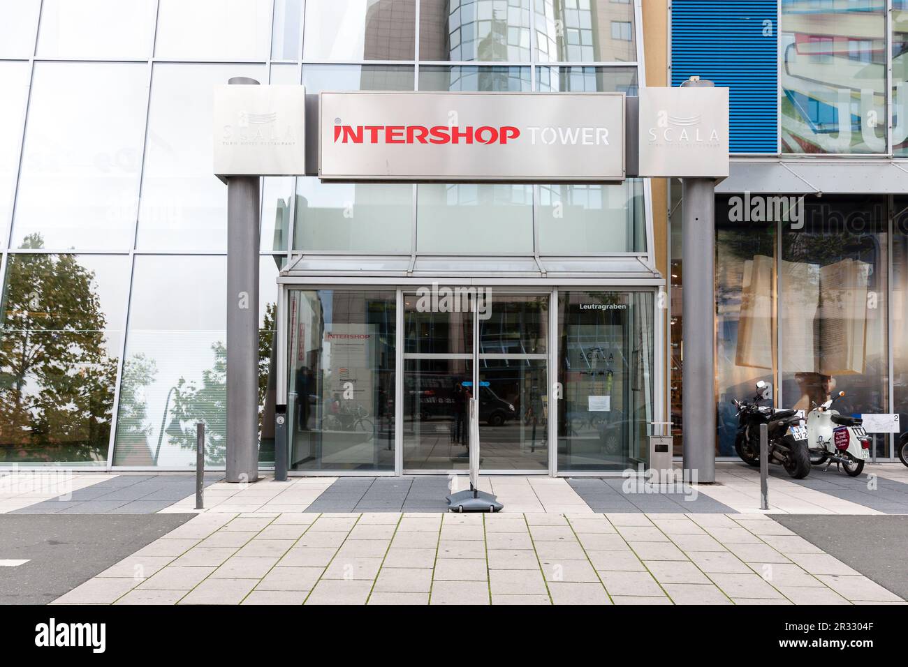 Intershop Tower main entrance Stock Photo - Alamy