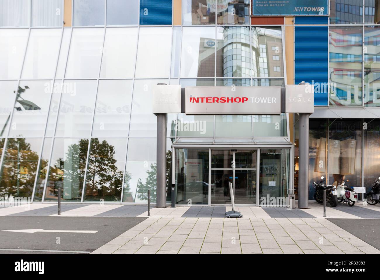 Intershop Tower main entrance Stock Photo - Alamy