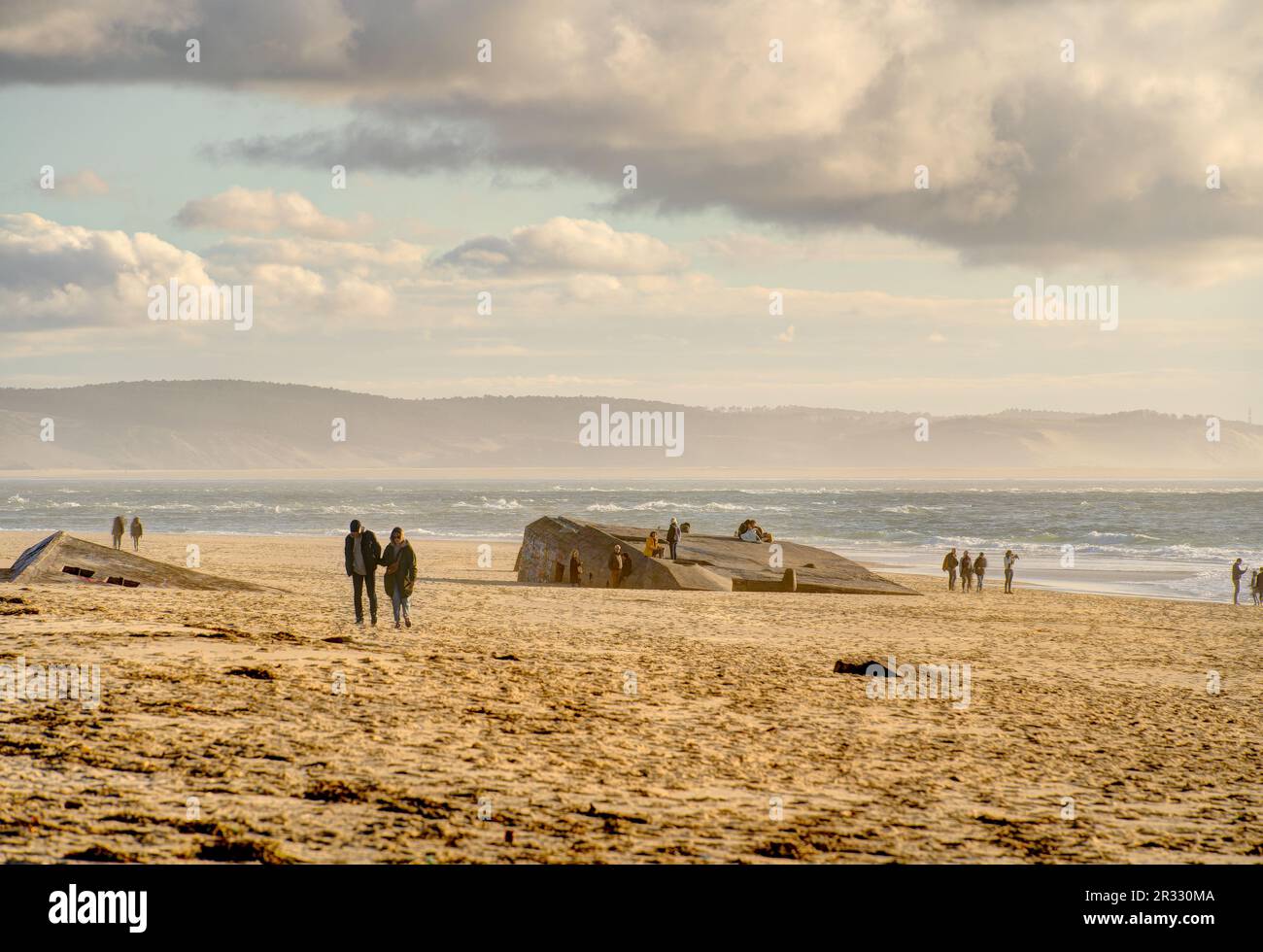 Cap Ferret Beach, France Stock Photo - Alamy