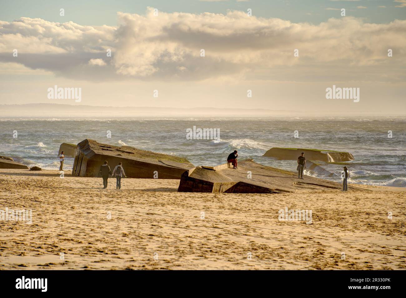 Cap Ferret Beach, France Stock Photo - Alamy