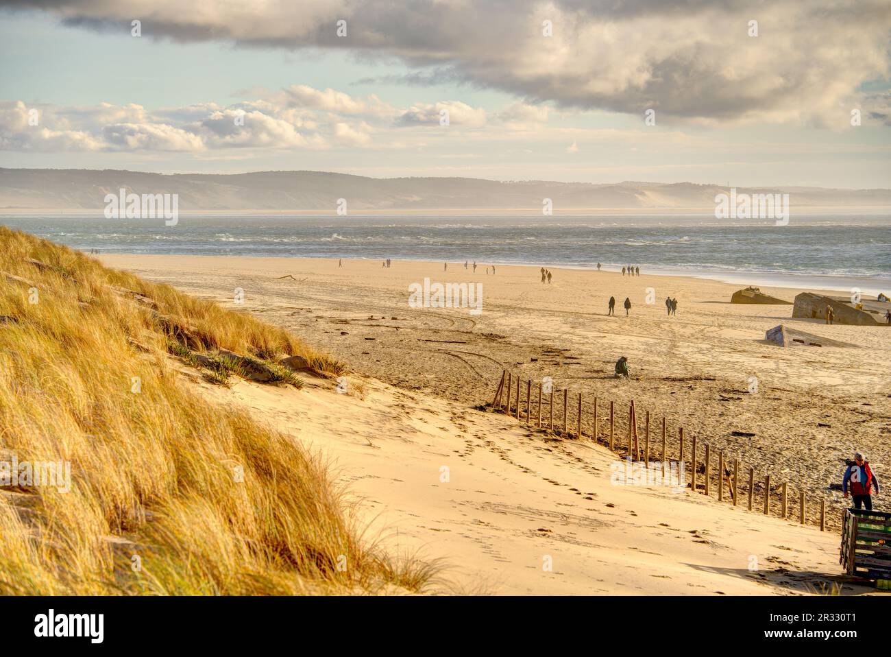 Cap Ferret Beach, France Stock Photo - Alamy