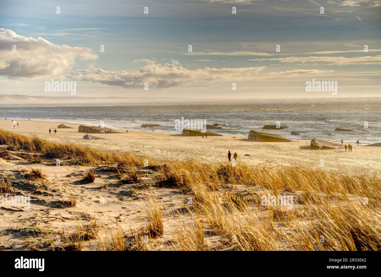 Cap Ferret Beach, France Stock Photo - Alamy