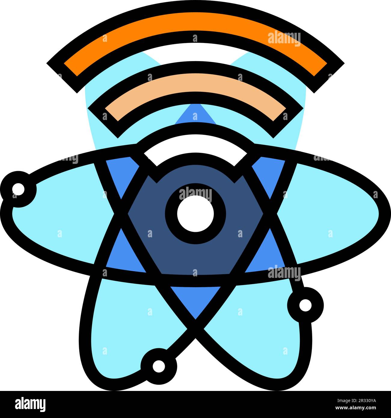 Network speed quantum internet vector computer futuristic hi-res stock ...