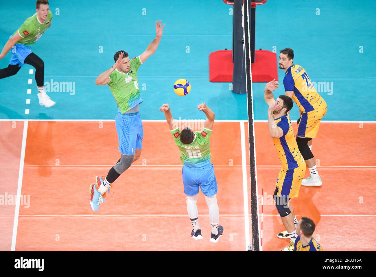 Jan Kozamernik, Gregor Ropret, Rok Mozic (Slovenia) against Ukraine ...