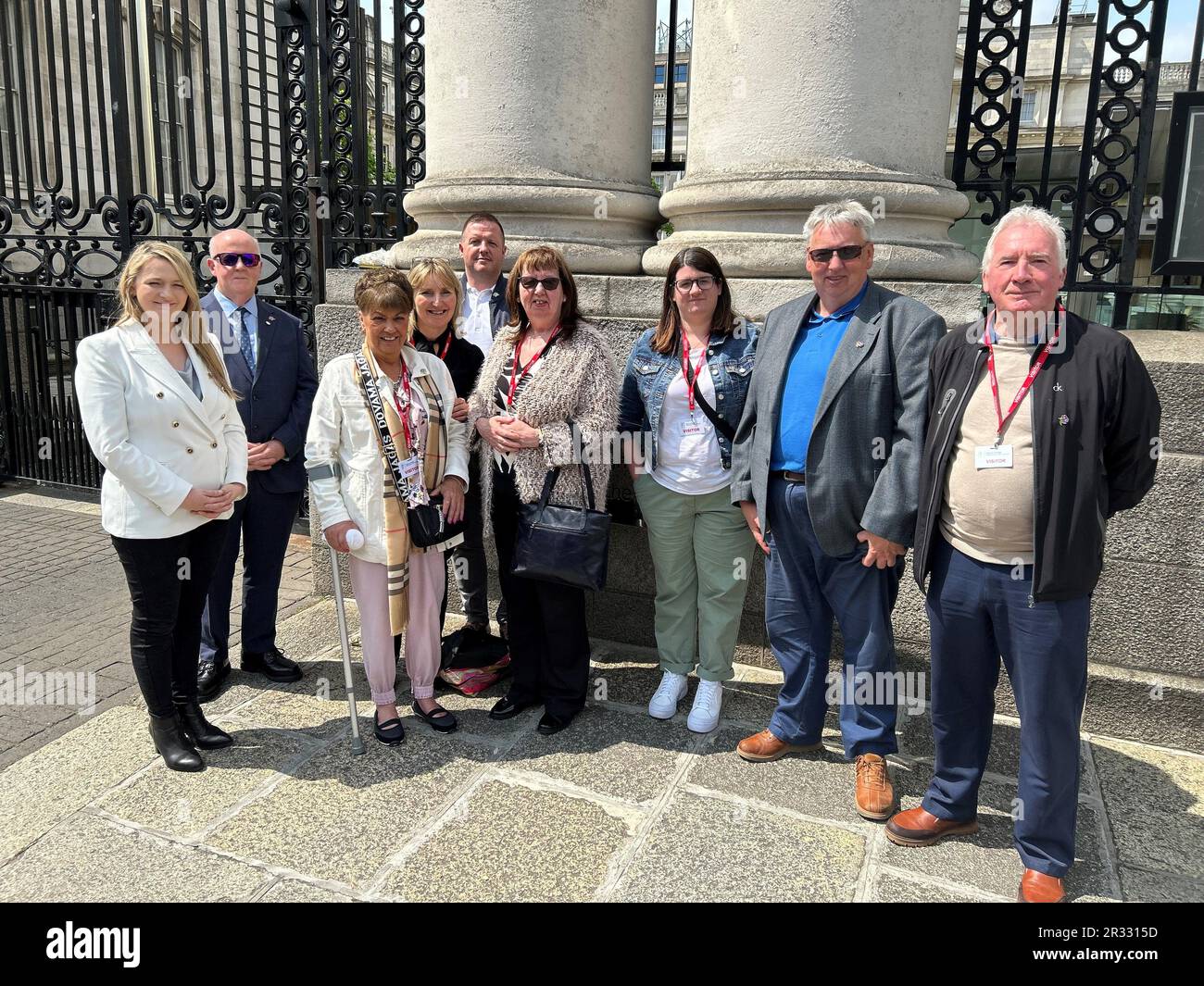 Senator Emer Currie (left) with representatives from the Wave Trauma ...