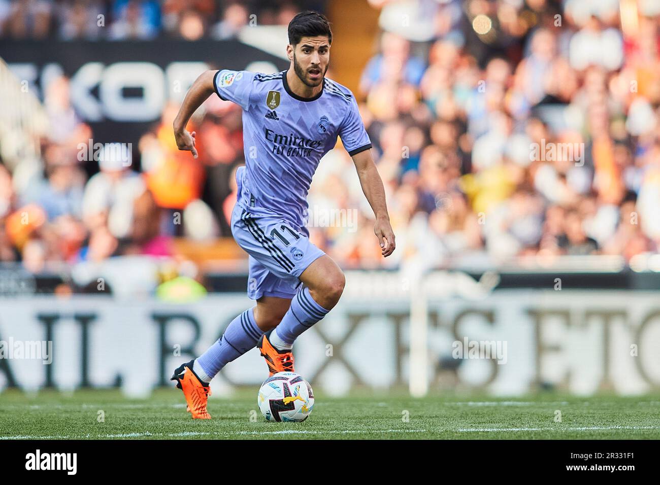 Marco Asensio (Real Madrid, #11) in action during the LaLiga Santander ...