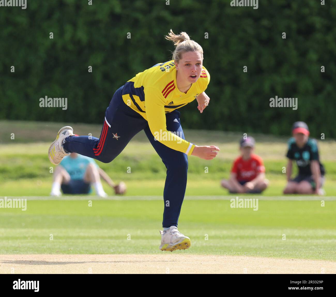 South East Stars Freya Davies during Charlotte Edwards Cup cricket ...