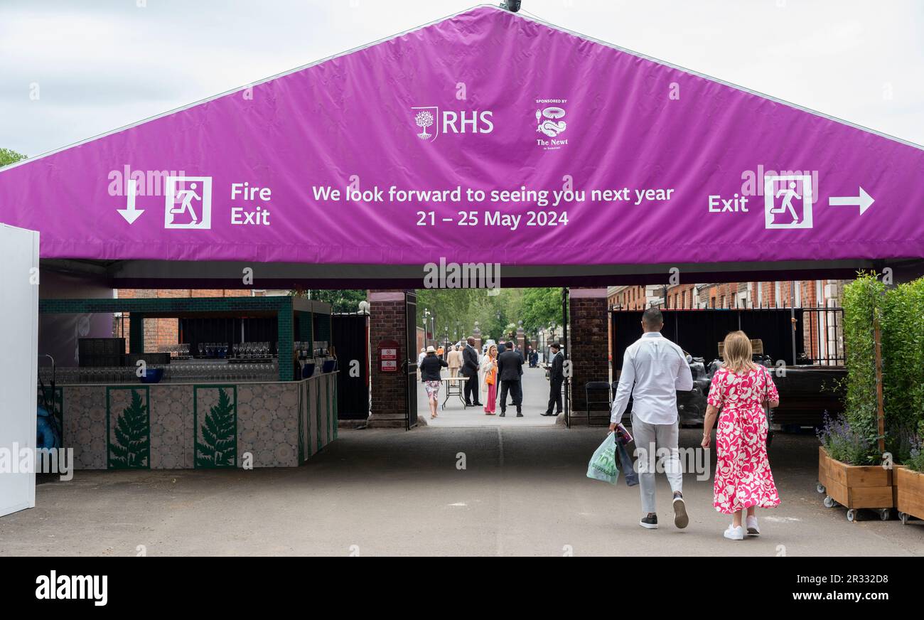 Royal Hospital Chelsea, London, UK. 22nd May, 2023. Garden Gate exit ...