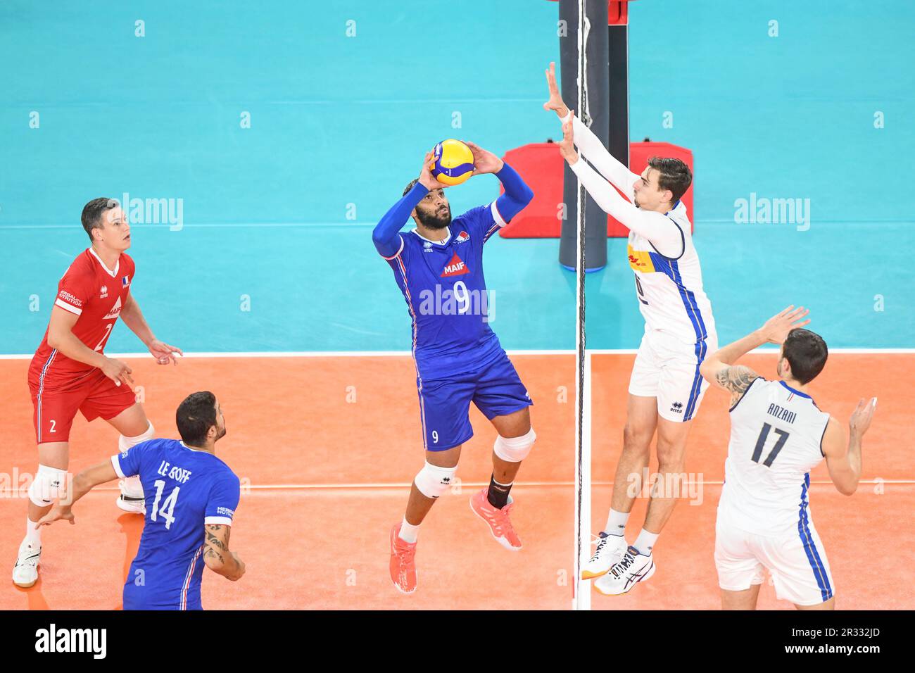Earving Ngapeth (France), Simone Gianelli (Italy). Volleyball World ...