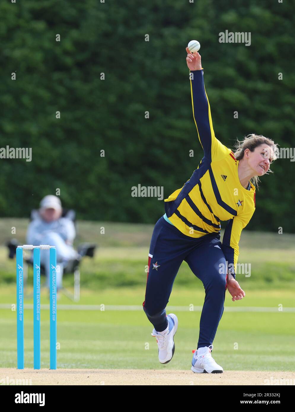 South East Stars Paige Scholfield during Charlotte Edwards Cup cricket ...