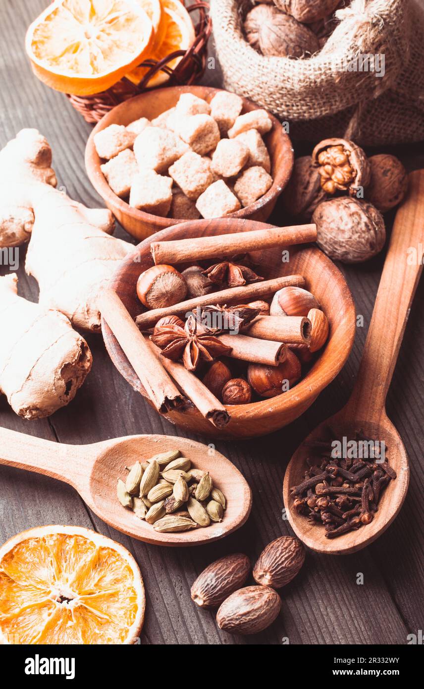 Tradition spices and nuts hi-res stock photography and images - Alamy