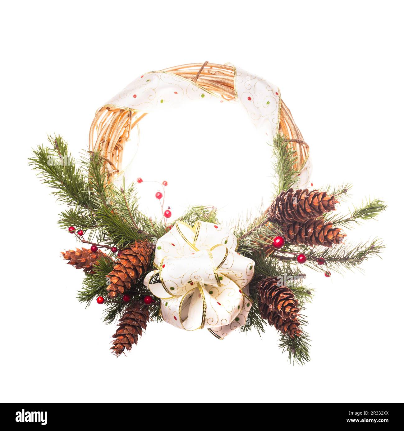 Christmas holly evergreen branches Cut Out Stock Images & Pictures - Alamy