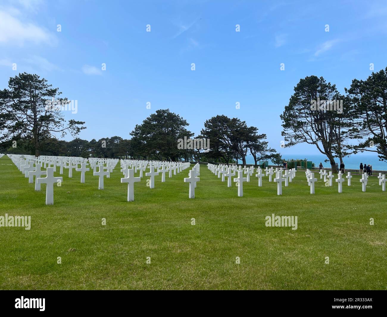Omaha Beach American Cemetery in Colleville-sur-Mer, Normandy, France ...