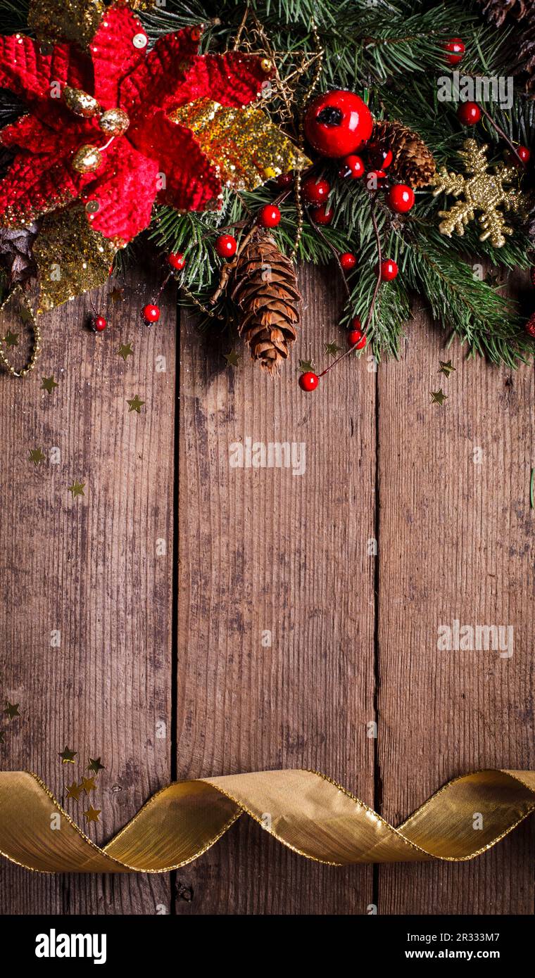 Christmas border design Stock Photo - Alamy