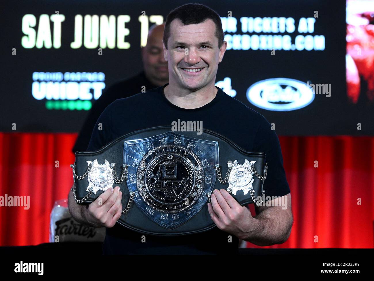 Zagreb, Croatia. 22nd May, 2023. Mirko "Cro Cop" Filipovic holding a ...