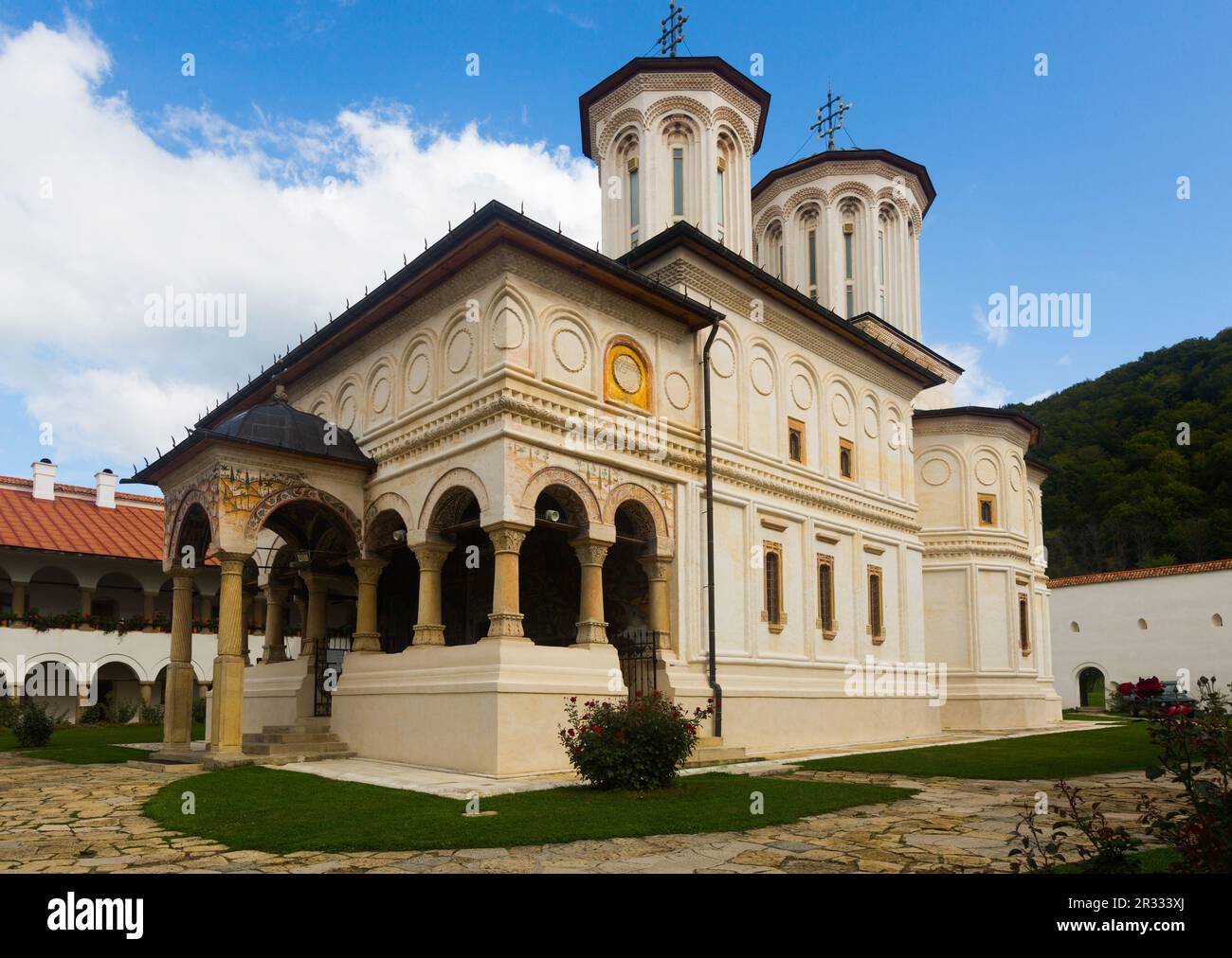 Monastery Horezu is architectural landmark Stock Photo - Alamy