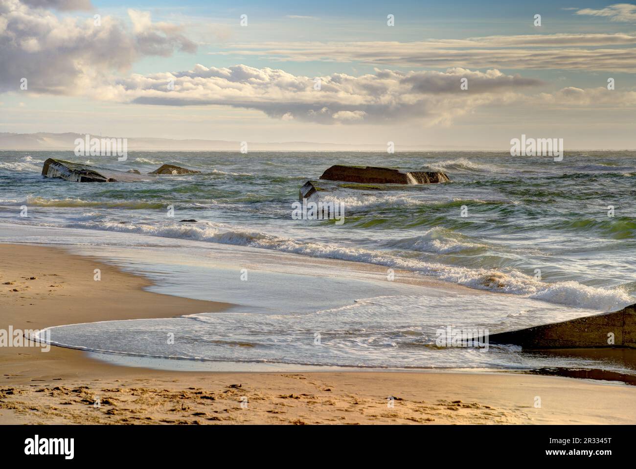 Cap Ferret Beach, France Stock Photo - Alamy