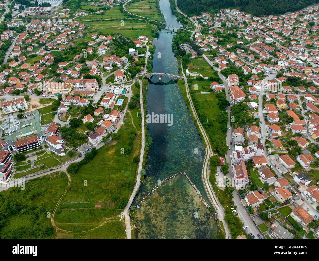 Aerial view of Trebinje town Stock Photo - Alamy