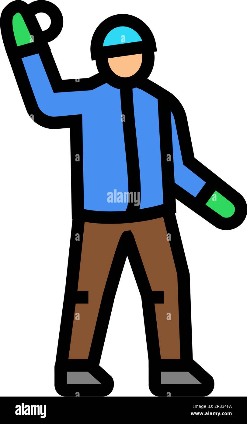 snowball fight winter season color icon vector illustration Stock ...