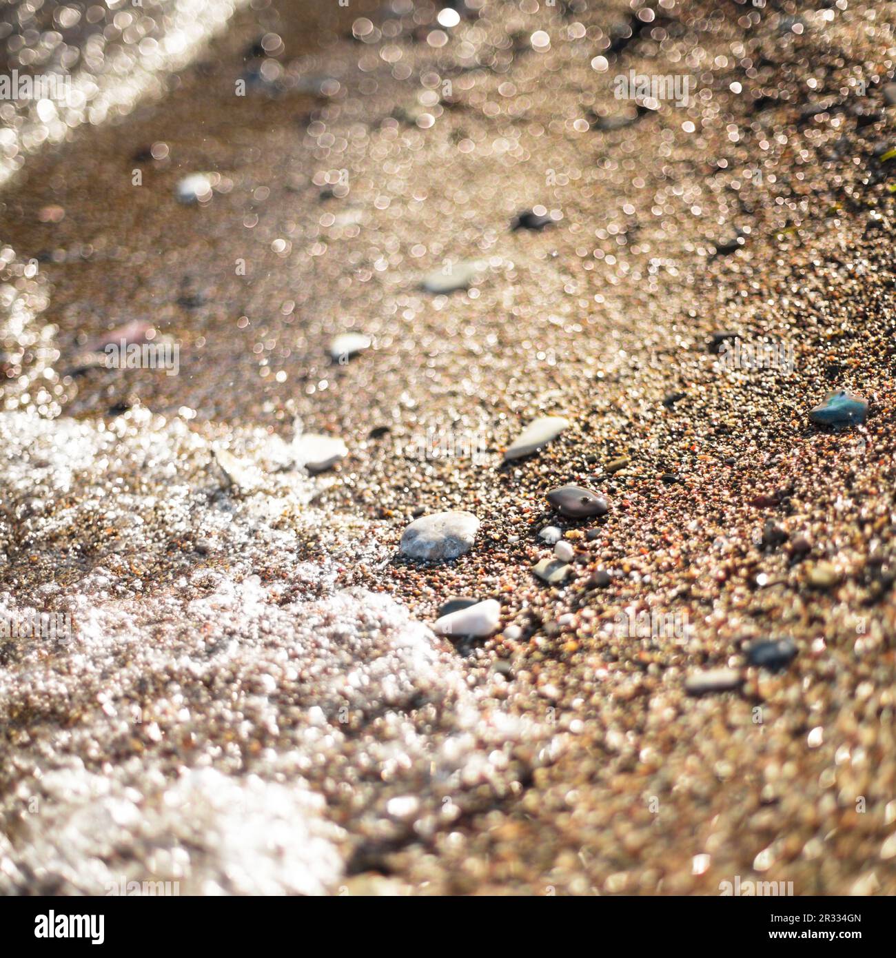Beautiful sea waves pebble clean hi-res stock photography and images ...