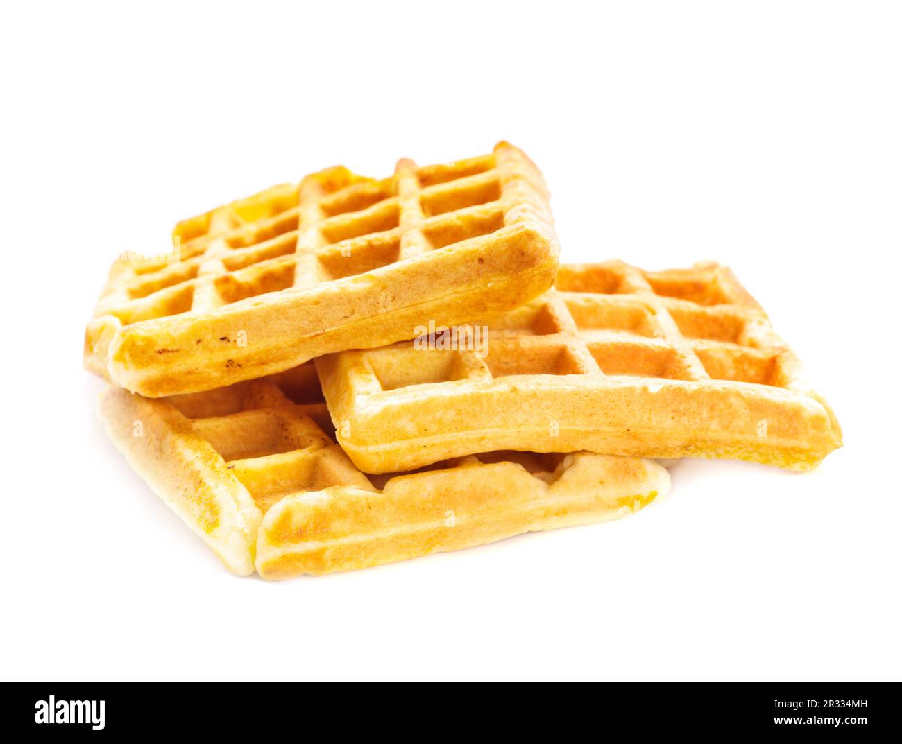 Three waffles isolated Stock Photo - Alamy