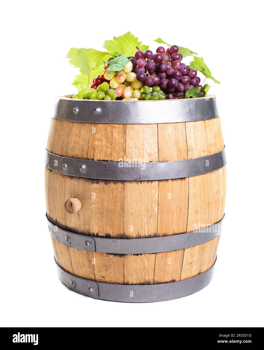 Vineyard wooden barrels Cut Out Stock Images & Pictures - Alamy