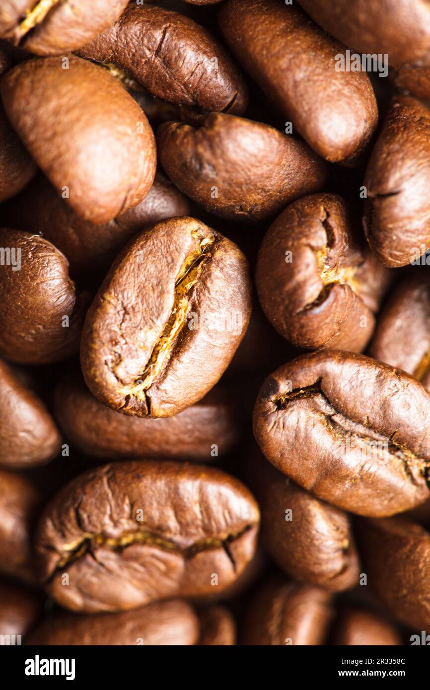 Coffee beans background Stock Photo - Alamy