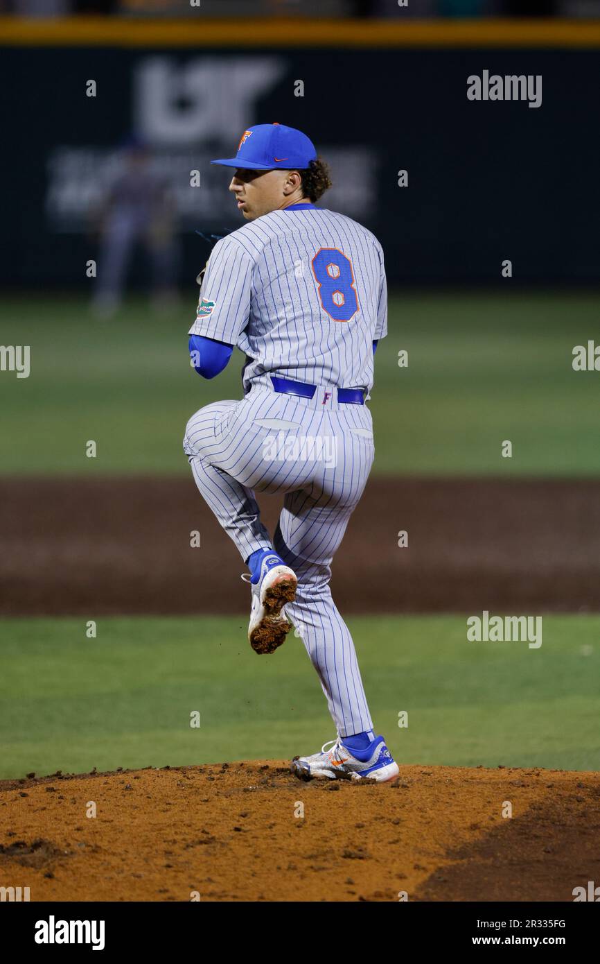 Florida Gators starting pitcher Brandon Sproat (8) in action against ...