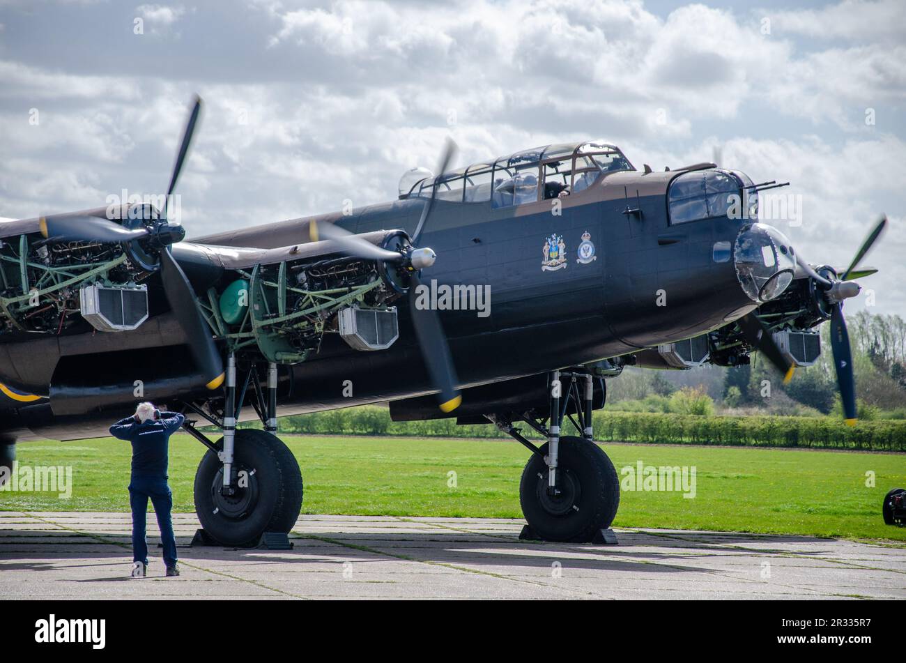 Avro Lancaster NX611 'Just Jane' at Lincolnshire Aviation Heritage ...