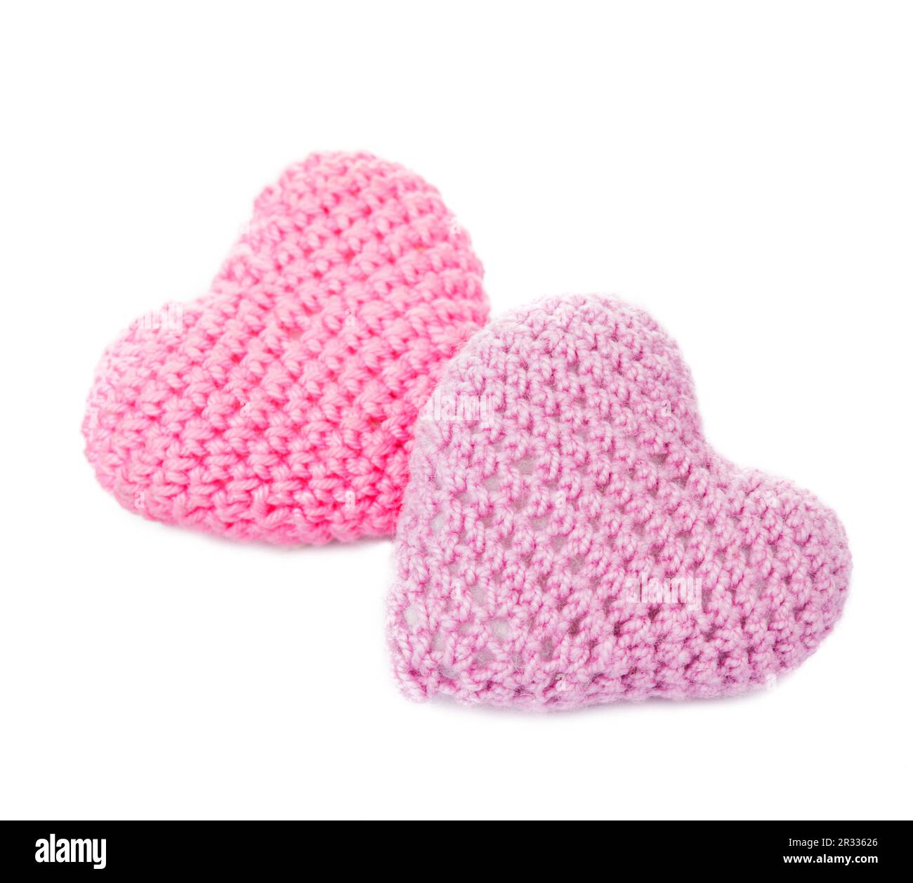 Crochet lovely hearts Stock Photo - Alamy