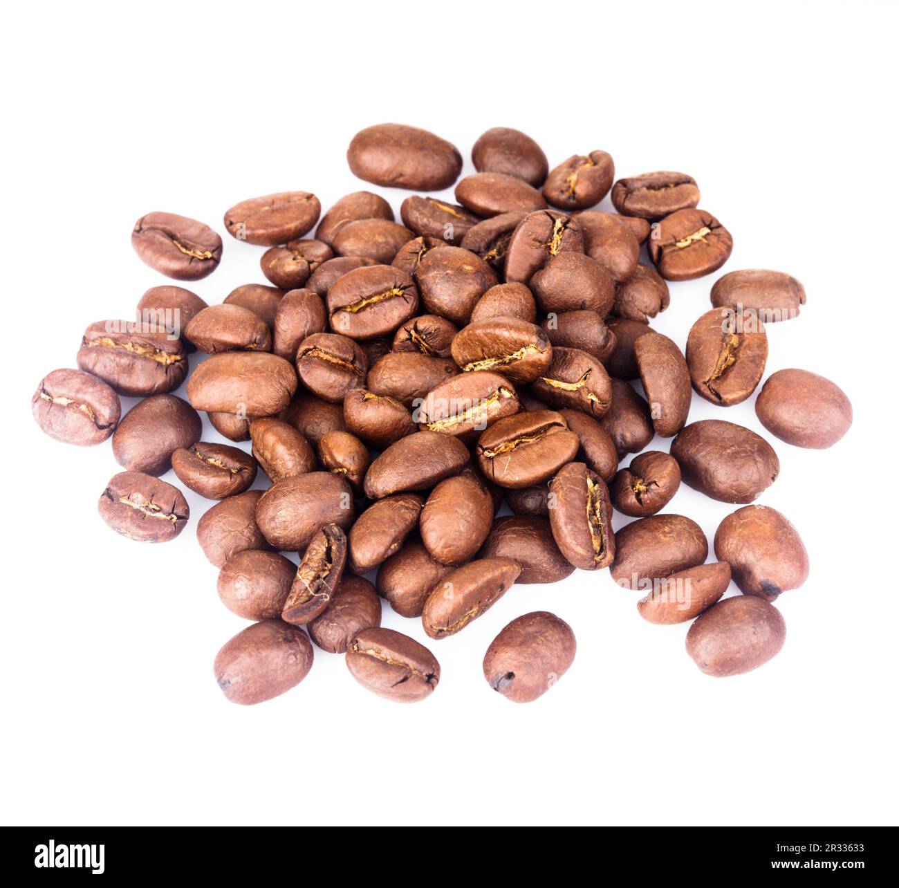 Coffe beans isolated Stock Photo - Alamy